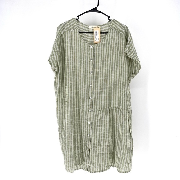 Rokoko | Dresses | Rokoko Womens Madison Striped Linen Blend Mini Dress ...